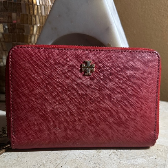 Tory Burch | Bags | Tory Burch Cherry Red Wallet | Poshmark